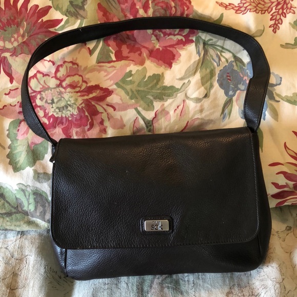 The Sak | Bags | The Sak Leather Chocolate Brown Shoulder Bag Flapfront ...